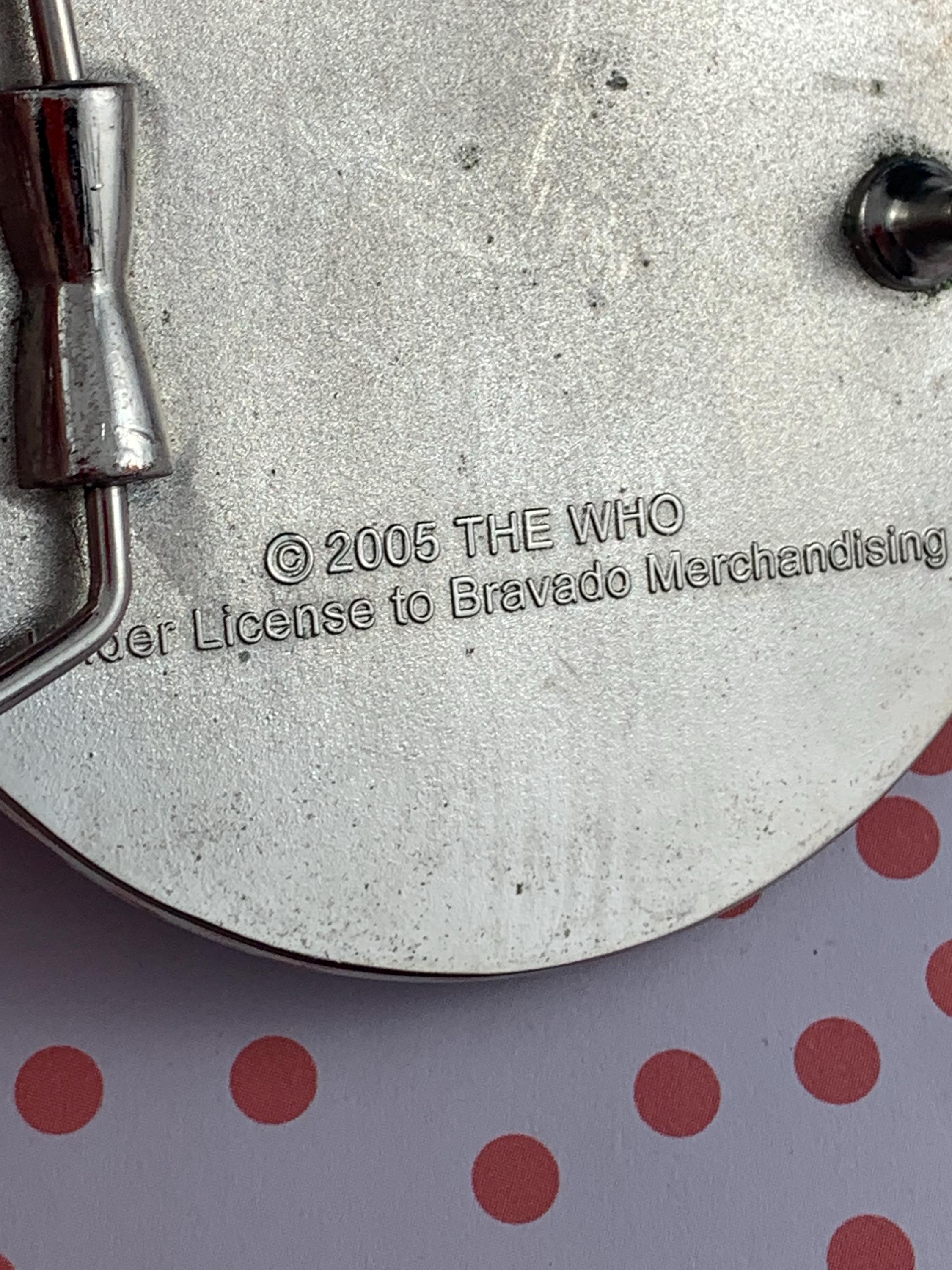 The Who Belt Buckle – Blue White Red Target Logo – Mod Rock Band Buckle ...