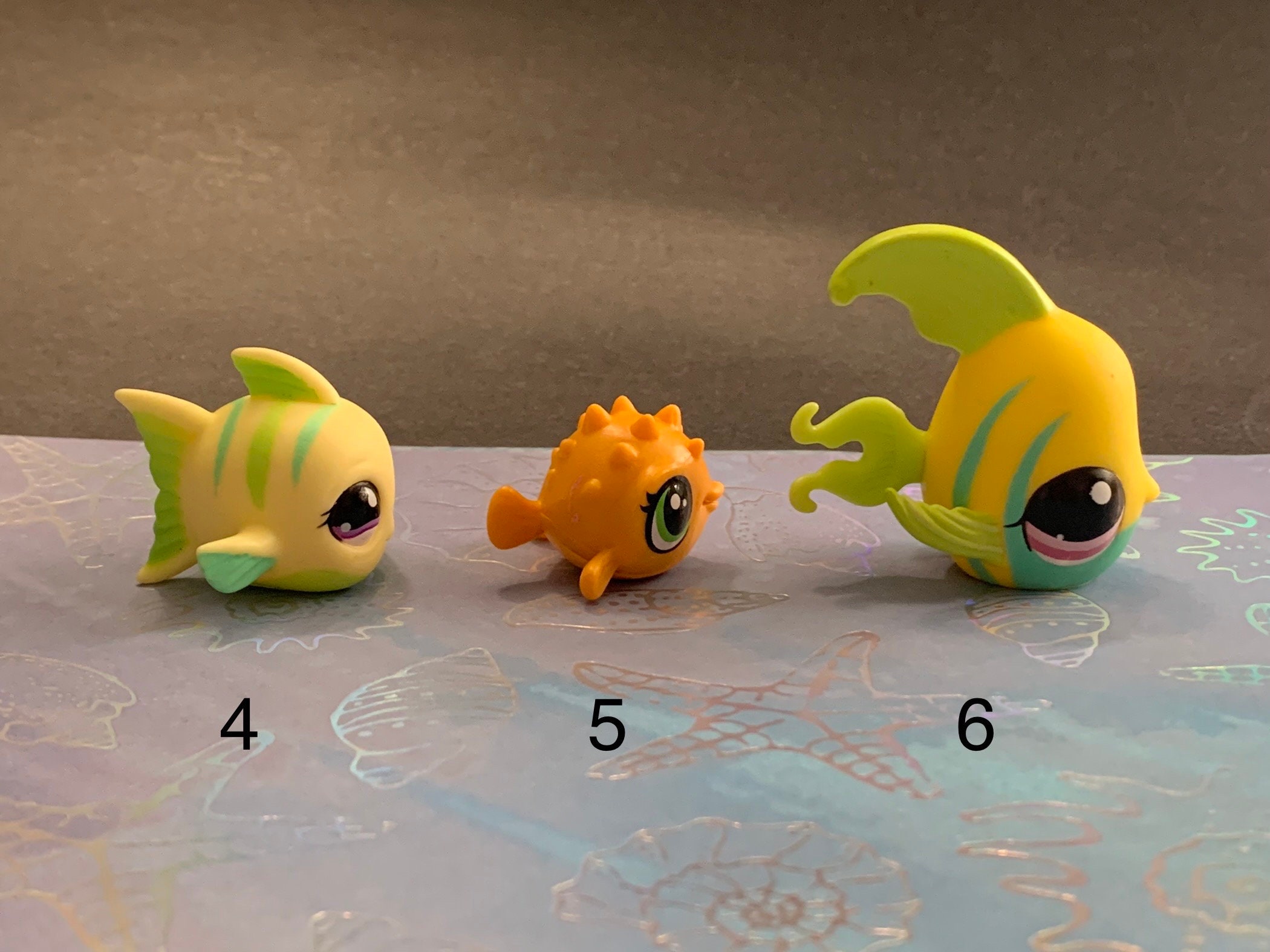 LPS Fish! U Pick! Hasbro Littlest Pet Shop Poisson, Gold Fish, Angel ...
