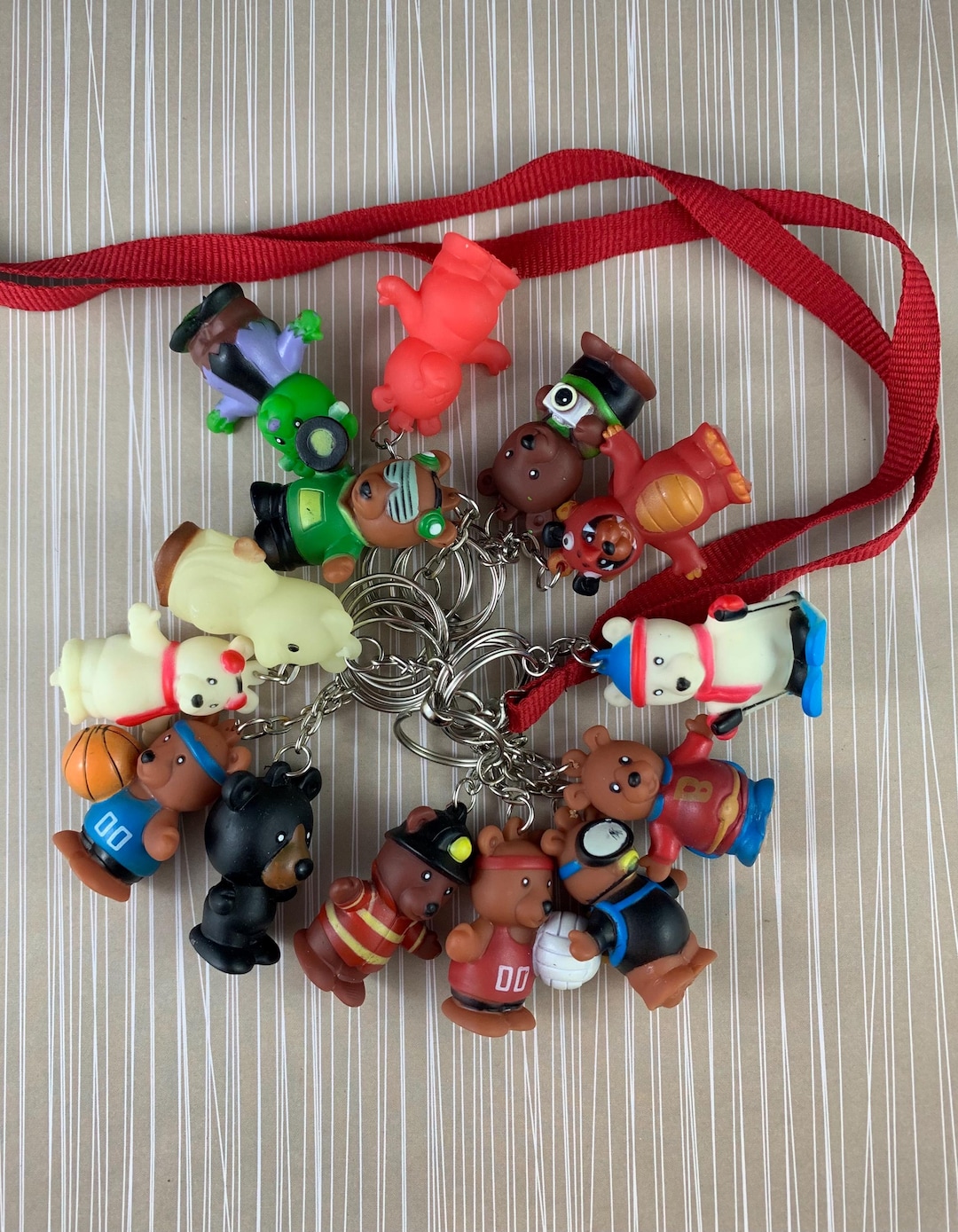Star Awards Bear Keychain Lot 14 Pieces Cute Collectible Monkey ...