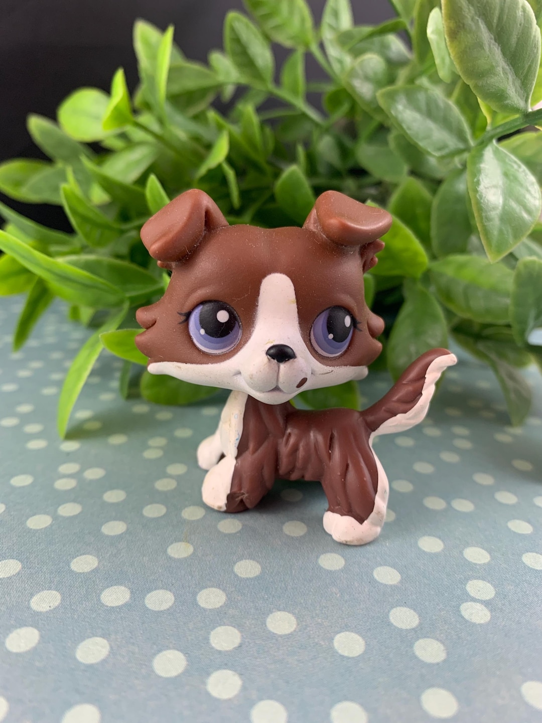 RARE Littlest Pet Shop Collie - No Number Puzzle Exclusive - Brown ...