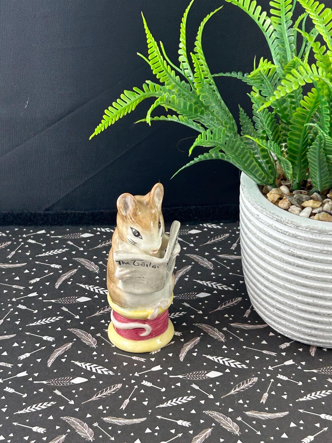 Vintage 1949 Beatrix Potter Figurine - Tailor of Gloucester Mouse ...