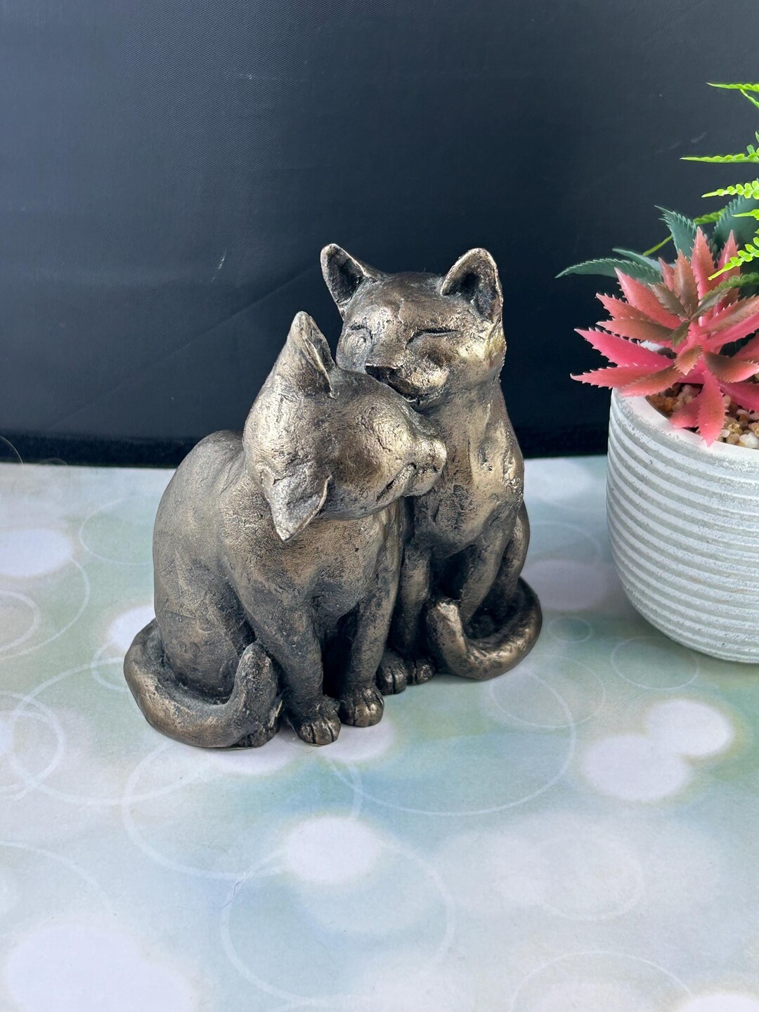 FRITH Cold Cast Bronze Cat Figurine “YUM YUM & Friend” #S052 - Etsy