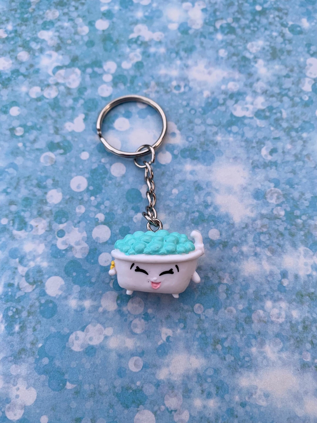 Shopkins Bubble Bath Figure Up-cycled Keychain - Carry Some A Little ...