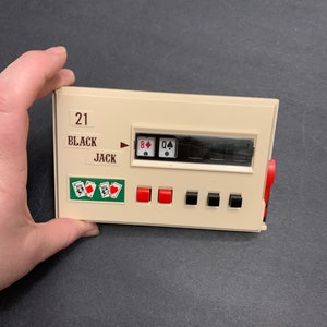 Vintage Radio Shack Handheld Tandy Electronics 21 Black Jack Slot Poker ...