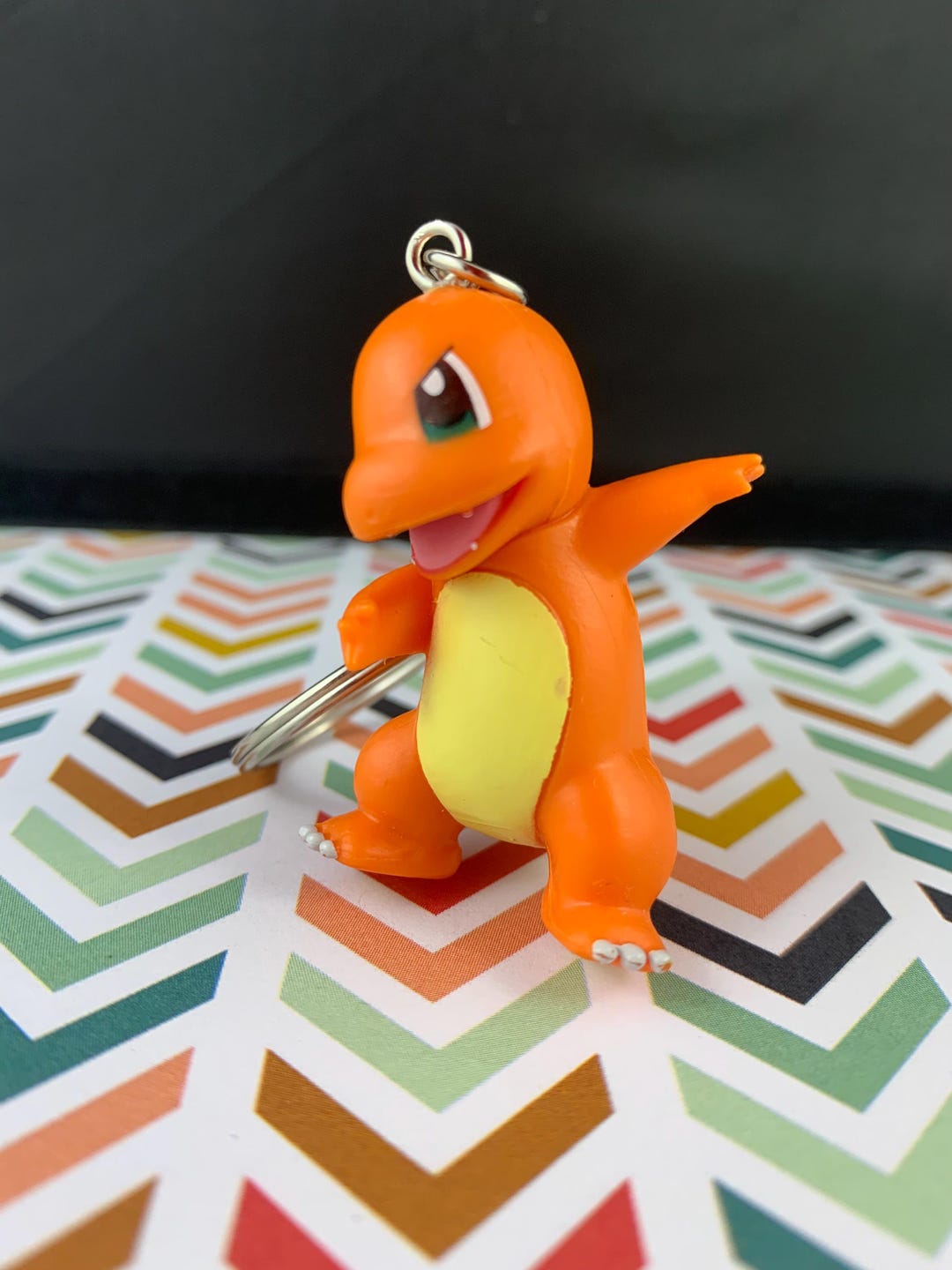 Vintage Pokemon Charmander Figure Up-cycled Keychain Carry Some Pokemon ...
