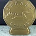 Vintage 1990’s Gold-coloured Plastic Canadian “loonie” Bank With ...
