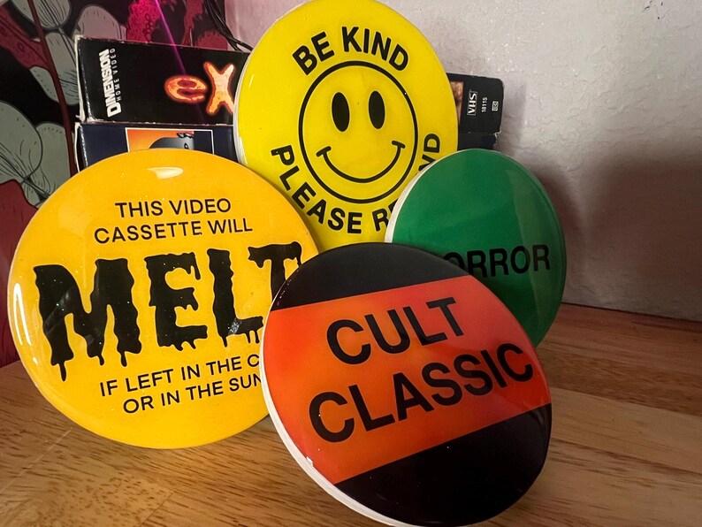 VHS Sticker Coasters | Cult Movies | VCR | VHS Collector Sets - Etsy