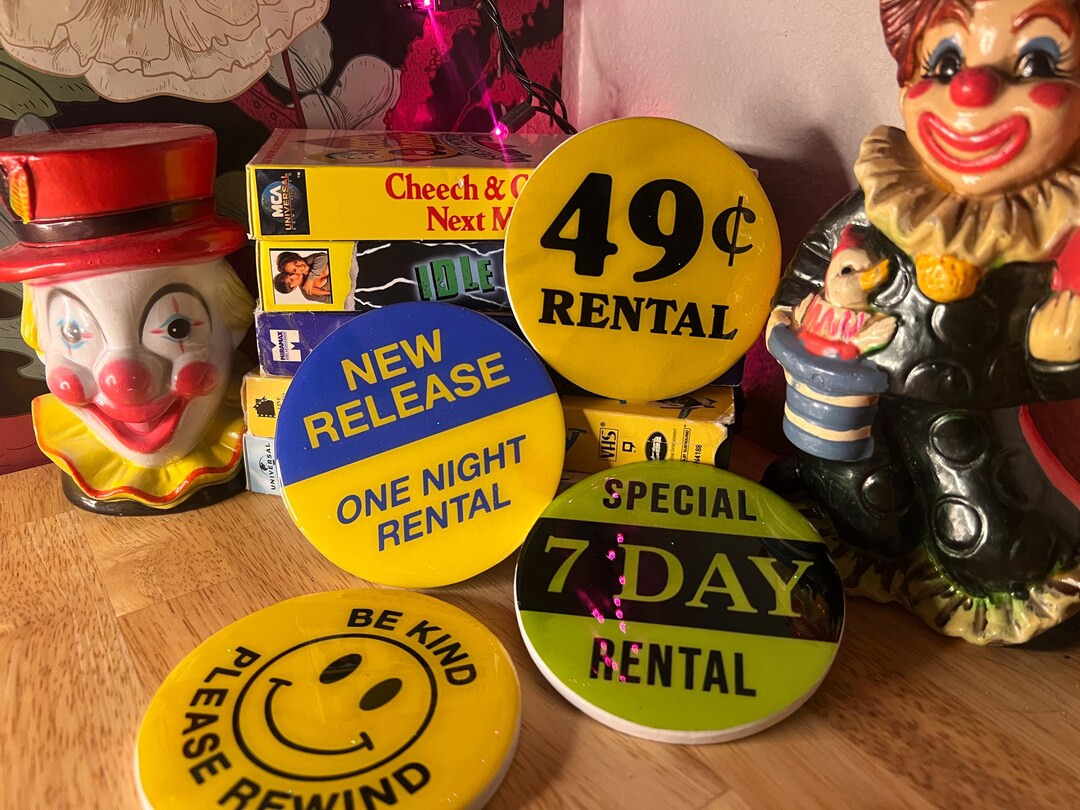 VHS Sticker Coasters | Cult Movies | VCR | VHS Collector Sets - Etsy
