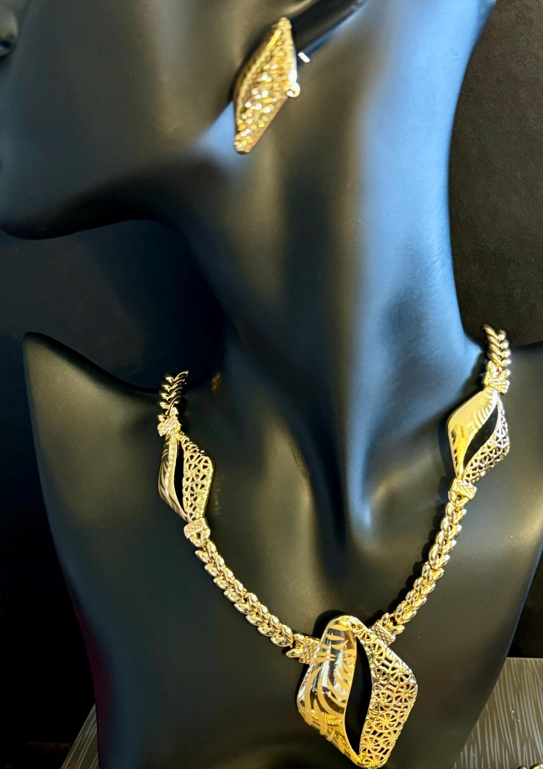 Brazilian Gold Jewelry (4-piece) Set – 18K Gold Plated - Etsy