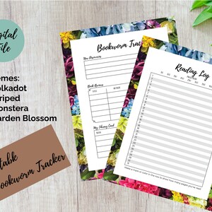 Printable Bookworm Tracker Sheets Reading Tracker Reading | Etsy