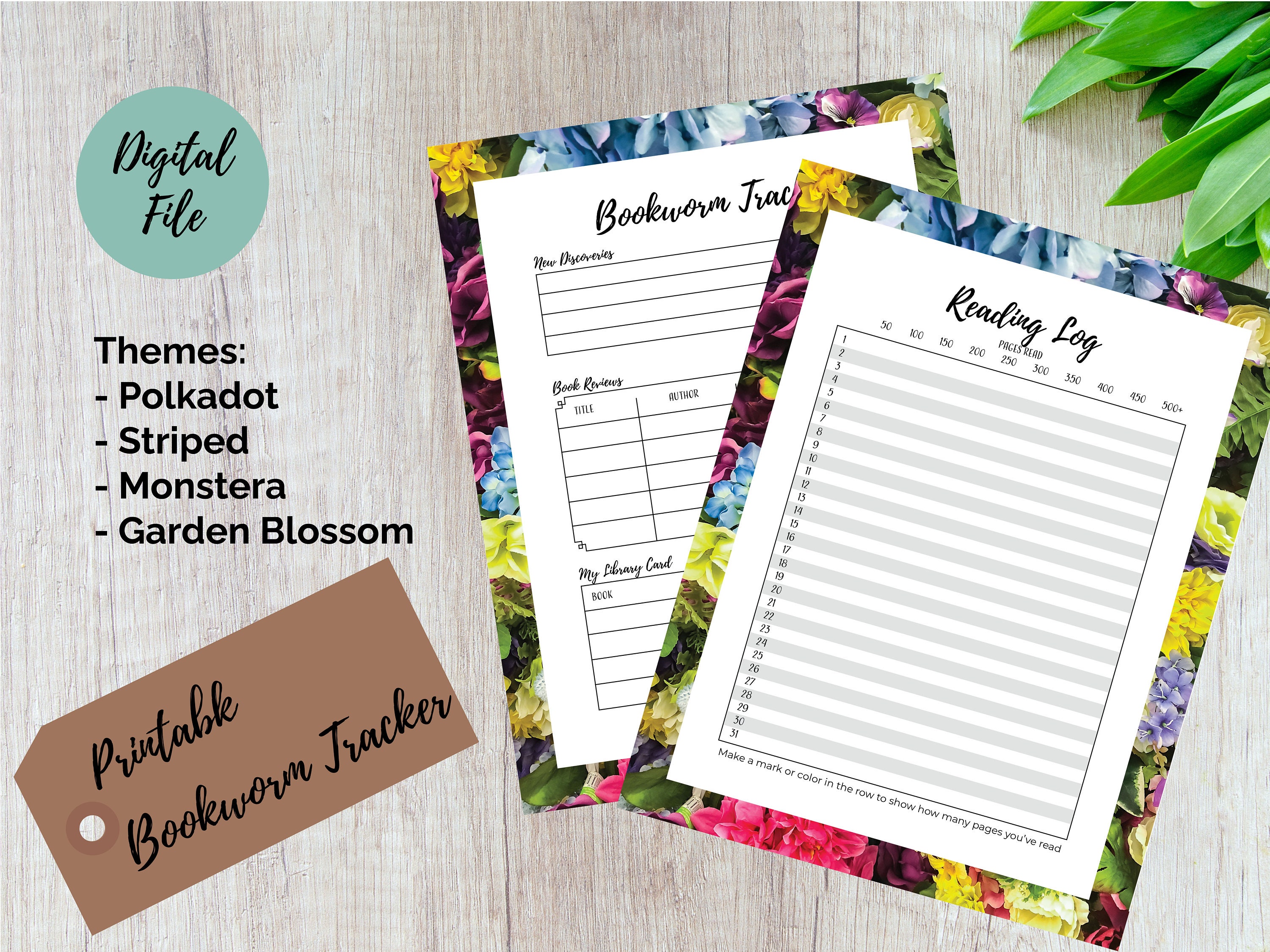 Printable Bookworm Tracker Sheets Reading Tracker Reading | Etsy