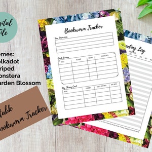 Printable Bookworm Tracker Sheets Reading Tracker Reading | Etsy