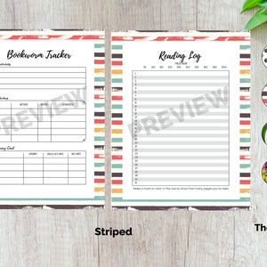 Printable Bookworm Tracker Sheets Reading Tracker Reading | Etsy