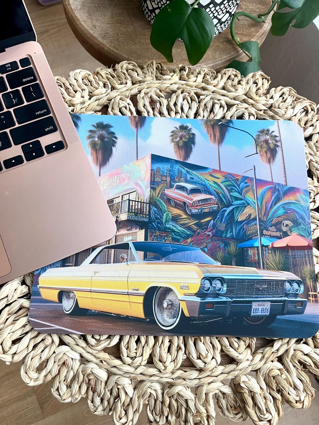 Lowrider Car Mouse Pad, Vintage Cadillac Design, Desk Accessory - Etsy