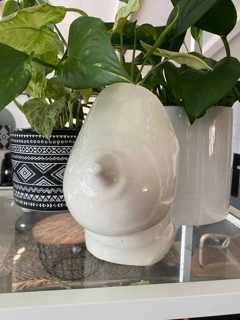 Female Body Positivity Planter Self Love Modern Tatas - Etsy