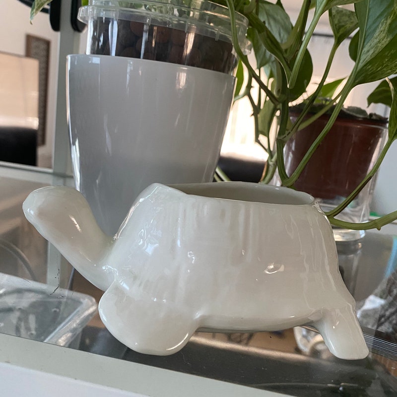 Ceramic Turtle for Pots - Etsy