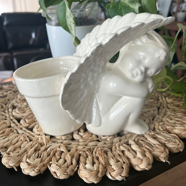 White Ceramic Angels - Etsy