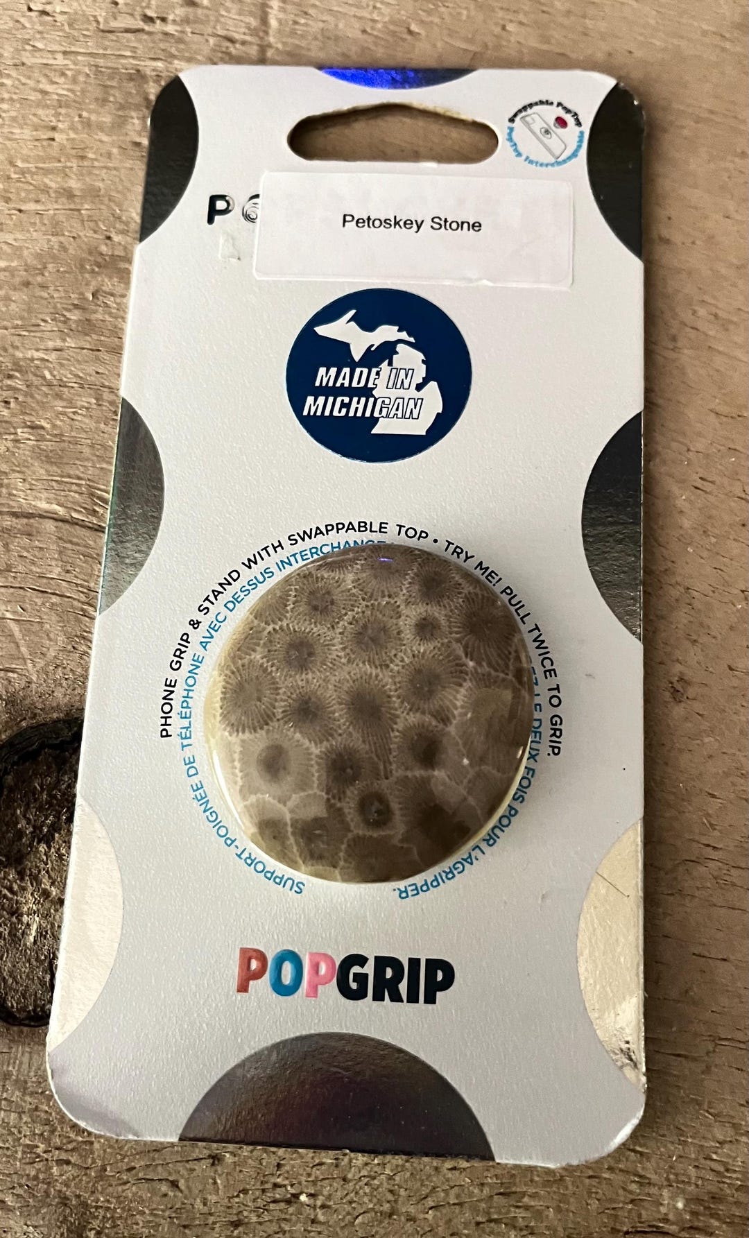 Lake Michigan Polished Petoskey Stone Cell Phone Popsocket - Etsy