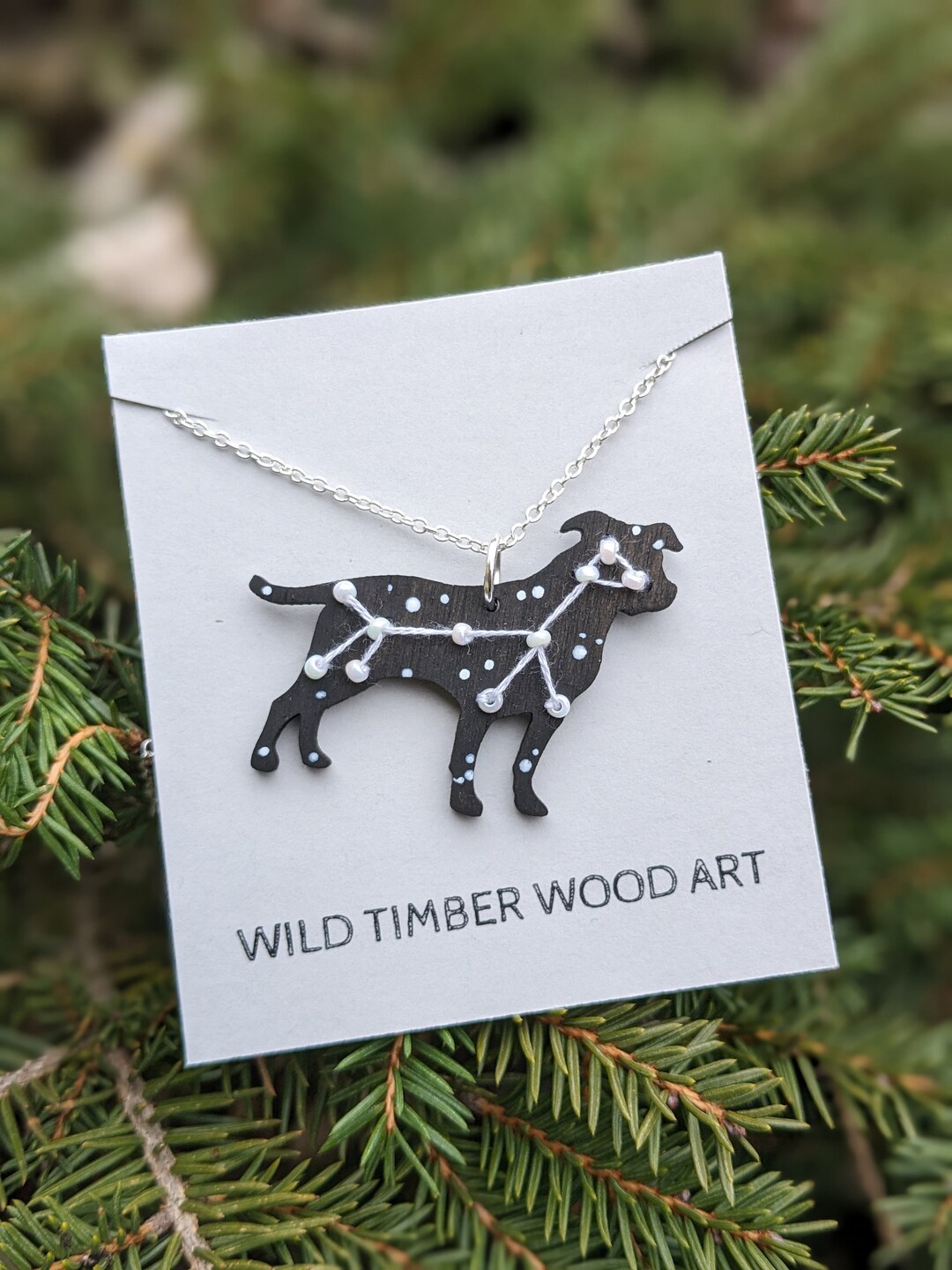 Dog Necklace - Dog Constellation - Canis Major - Cosmic Jewelry - Greek ...