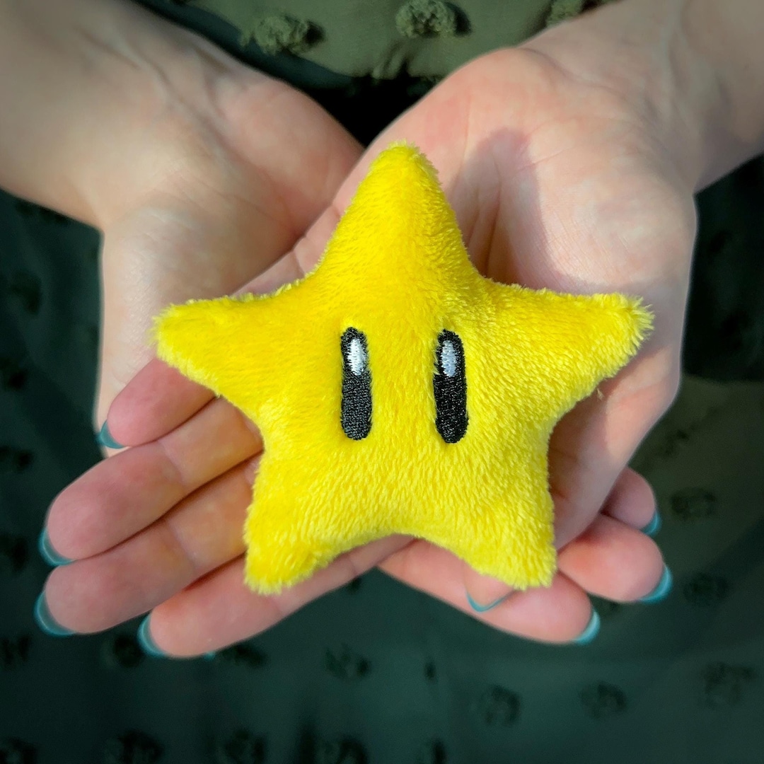 Mini Power Star Plush // Handmade Star Plushie // Super Mario Inspired ...