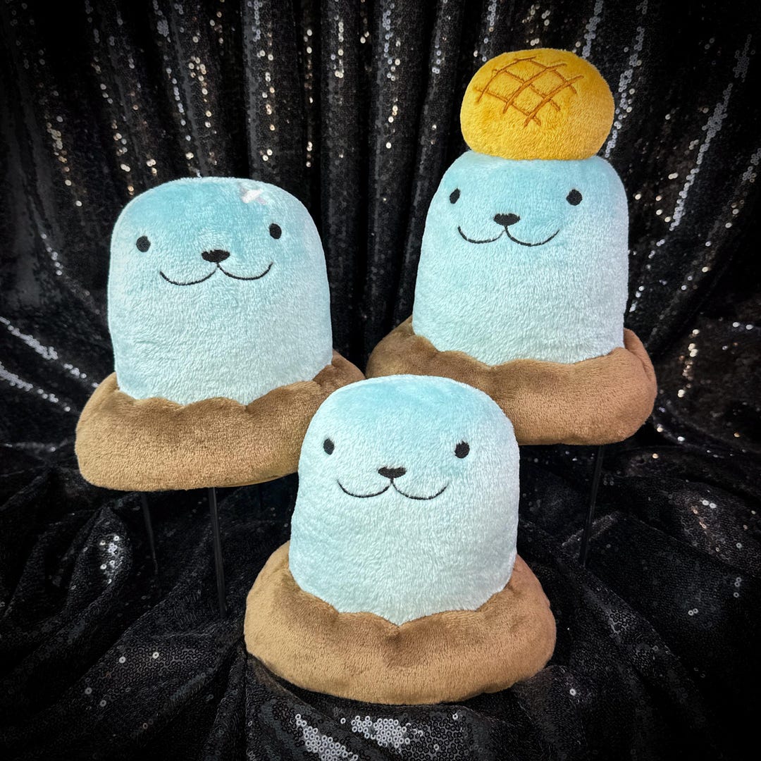 Whacka Plush // Handmade Blue Mole Plushie // Paper Mario TTYD Inspired ...