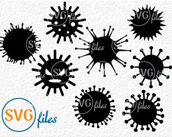 Virus svg | Etsy