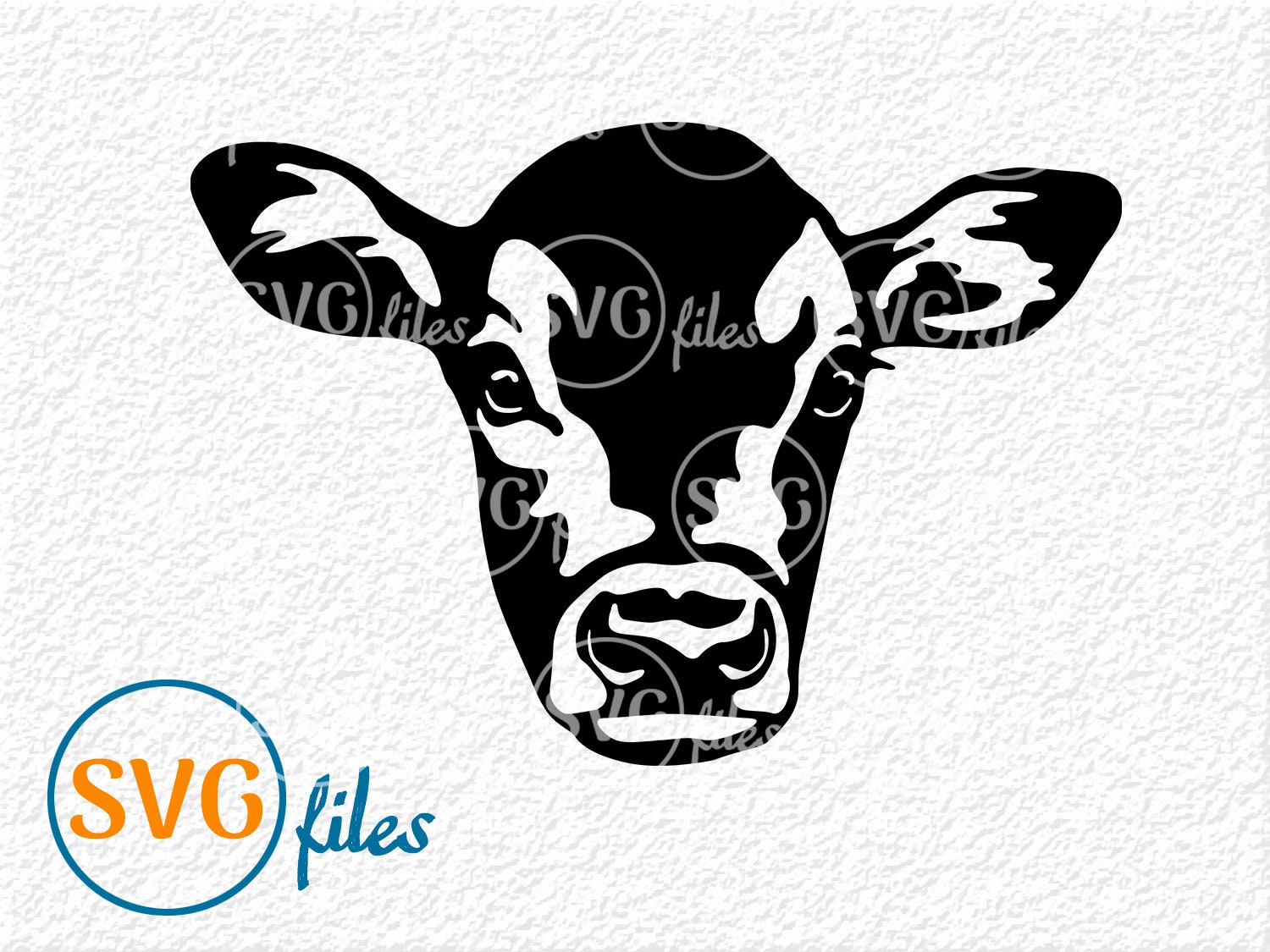 Cow SVG Cow face svg Farm svg Heifer svg Cow head svg | Etsy