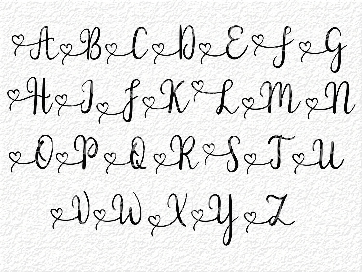 Font With Hearts Handwritten Font Heart Connect Font - vrogue.co Font With Hearts Handwritten Font Heart Connect Font - vrogue.co
