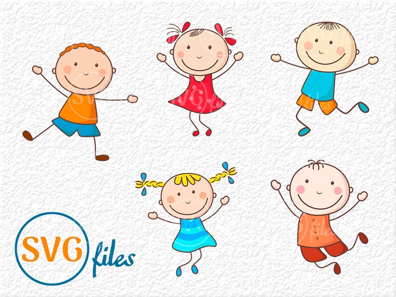 Children SVG Children clipart Clipart dxf Children | Etsy
