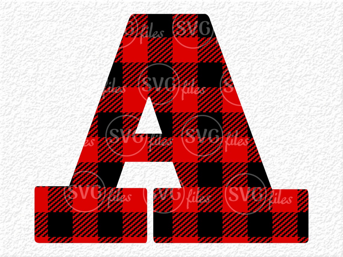 Plaid Letters SVG Plaid Font Svg Plaid Alphabet Svg | Etsy