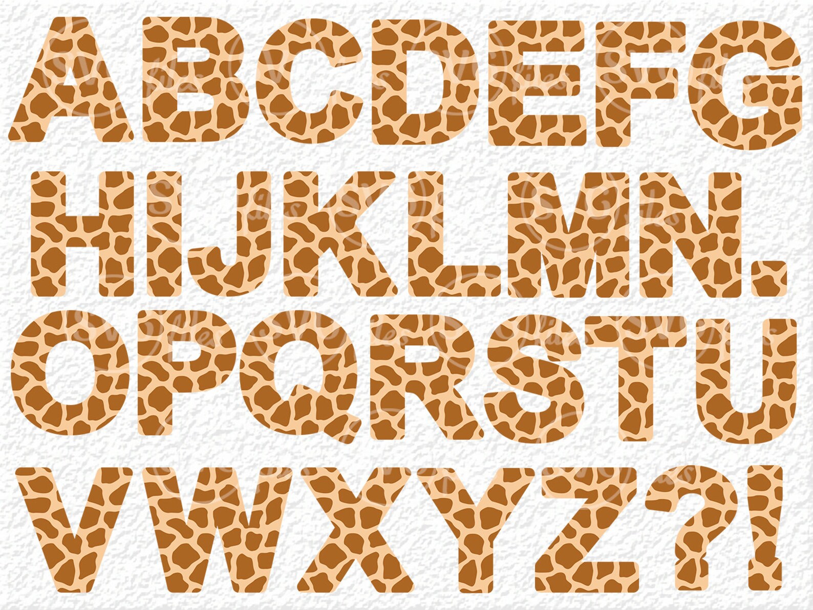 Giraffe letters 2 SVG Giraffe alphanet svg Giraffe font svg | Etsy