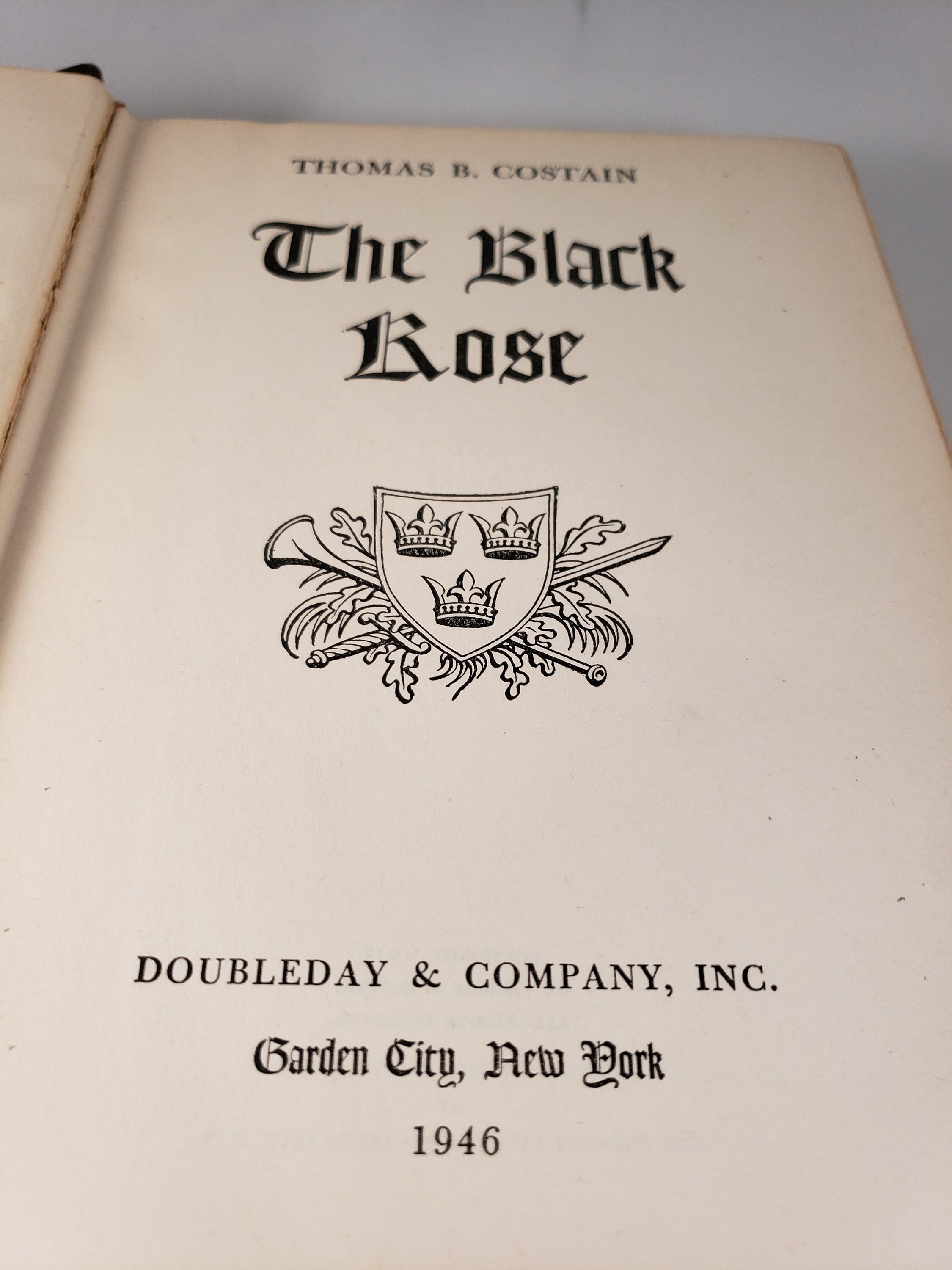 The Black Rose by Thomas B. Costain Doubleday & Company Inc. - Etsy
