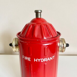 Vintage Red Fire Hydrant Ashtray With a Lid and Cigarette Rest, Made in ...
