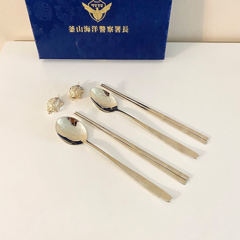 Korean Stainless Flatware Set - Etsy