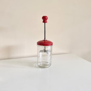 Vintage Red Food Chopper Processor Hazel Atlas Nut Chopper Retro Red ...