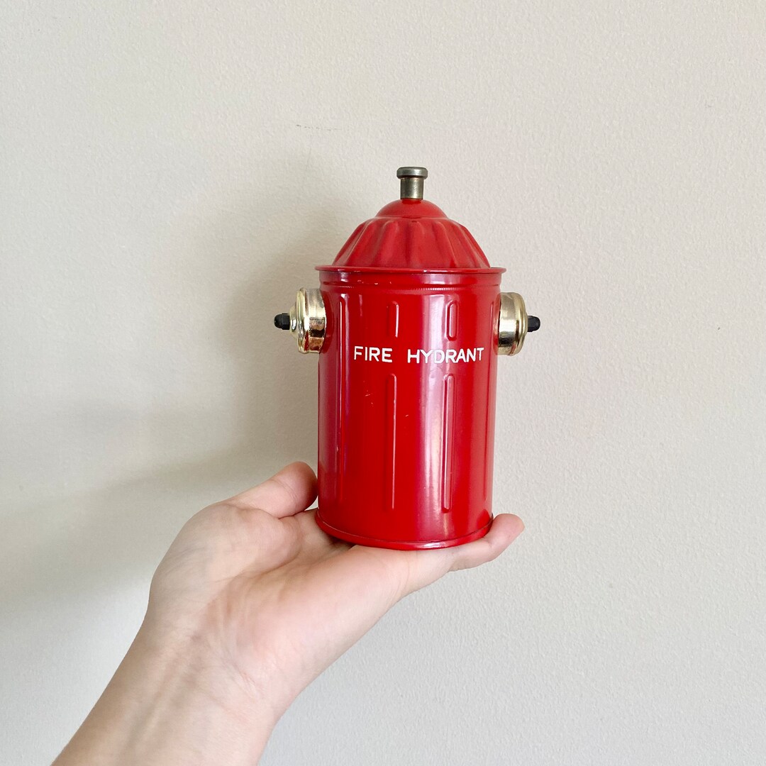 Vintage Red Fire Hydrant Ashtray With a Lid and Cigarette Rest, Made in ...