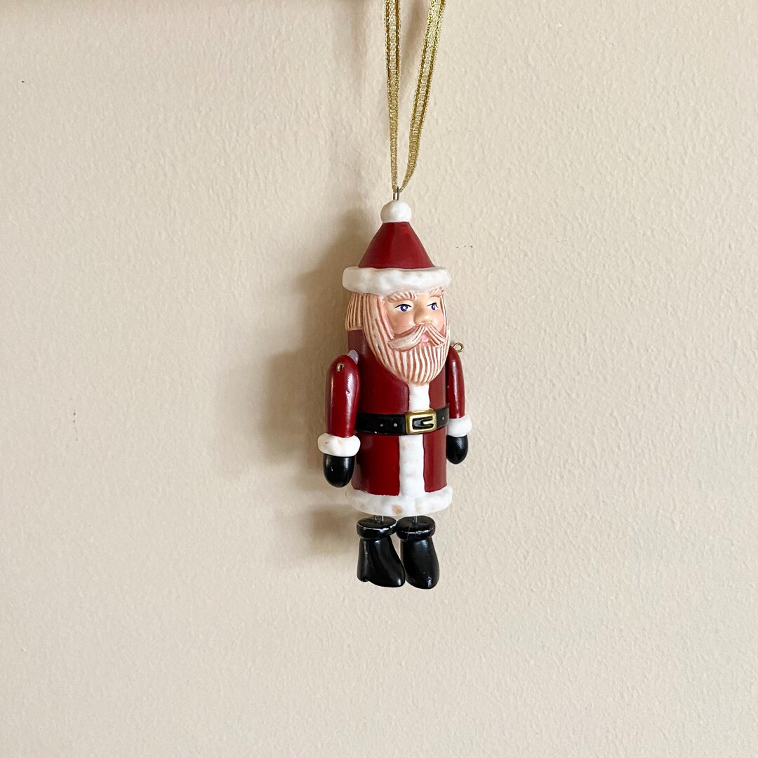 Vintage Santa Claus Christmas Tree Ornament, Moving Arms and Legs ...