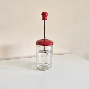 Vintage Red Food Chopper Processor Hazel Atlas Nut Chopper Retro Red ...