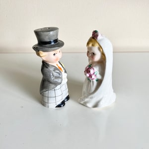 Vintage Goebel Wedding Bride and Groom Salt and Pepper Shakers, Bride ...