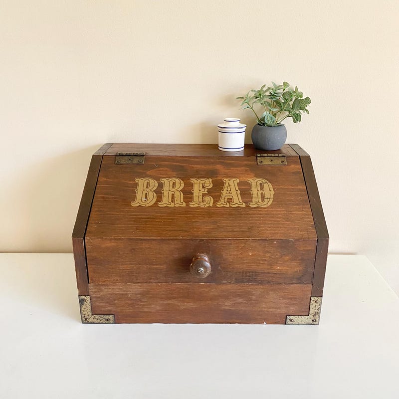 Wooden Bread Box - Etsy