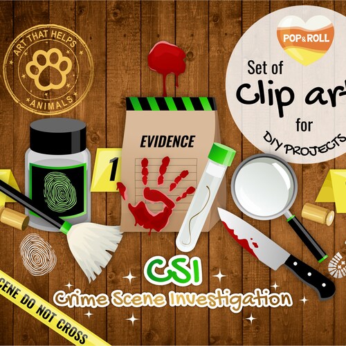 CSI Crime Scene Investigation PNG Clip Arts for DIY Projects - Etsy