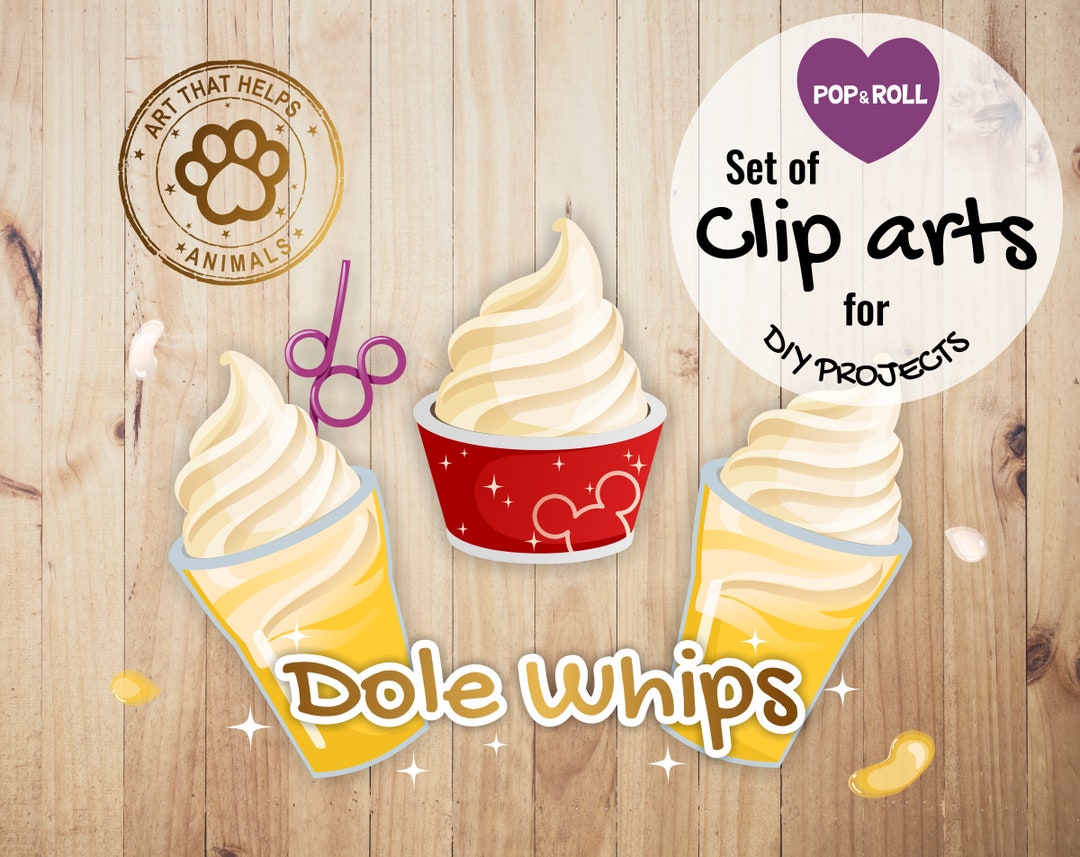 Set of Dole Whips | PNG Clip Arts for DIY Projects - Etsy