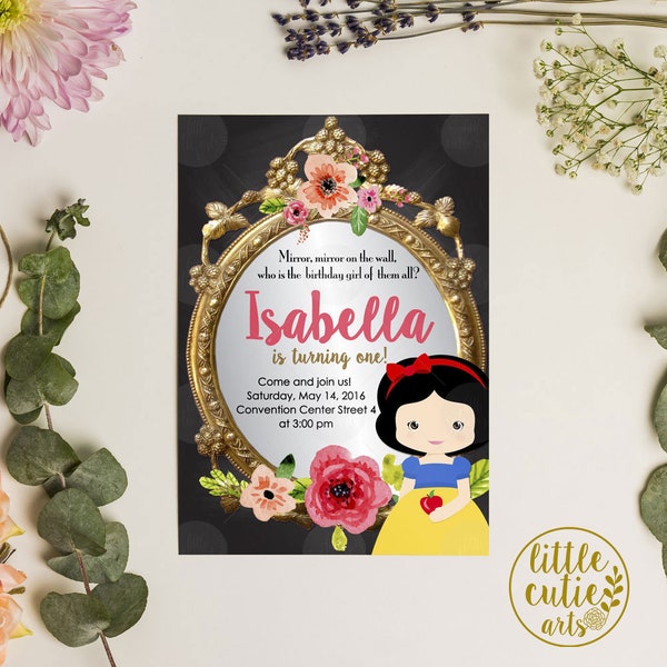 Snow White Invitation - Etsy