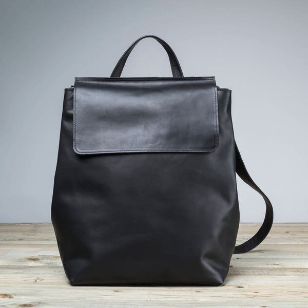 Leather Backpack - Etsy