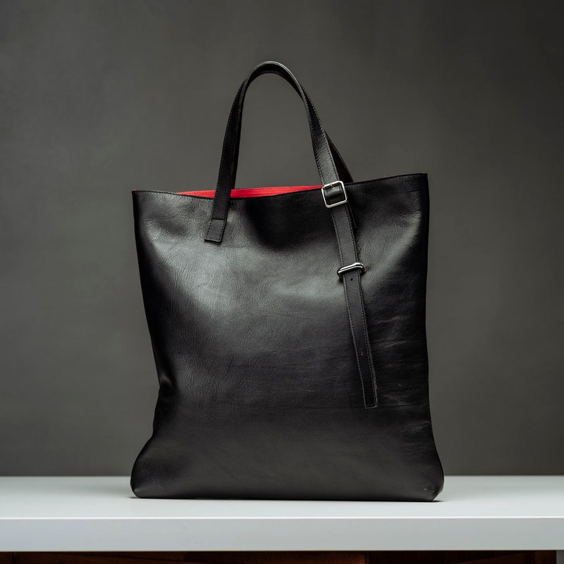 Leather Bag Red Lining - Etsy