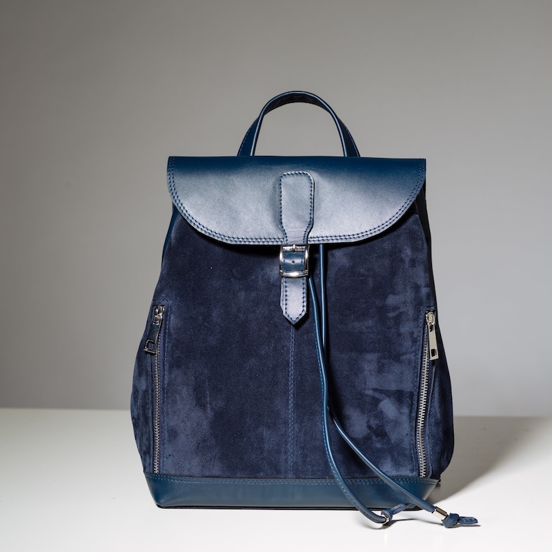 Navy Blue Leather - Etsy