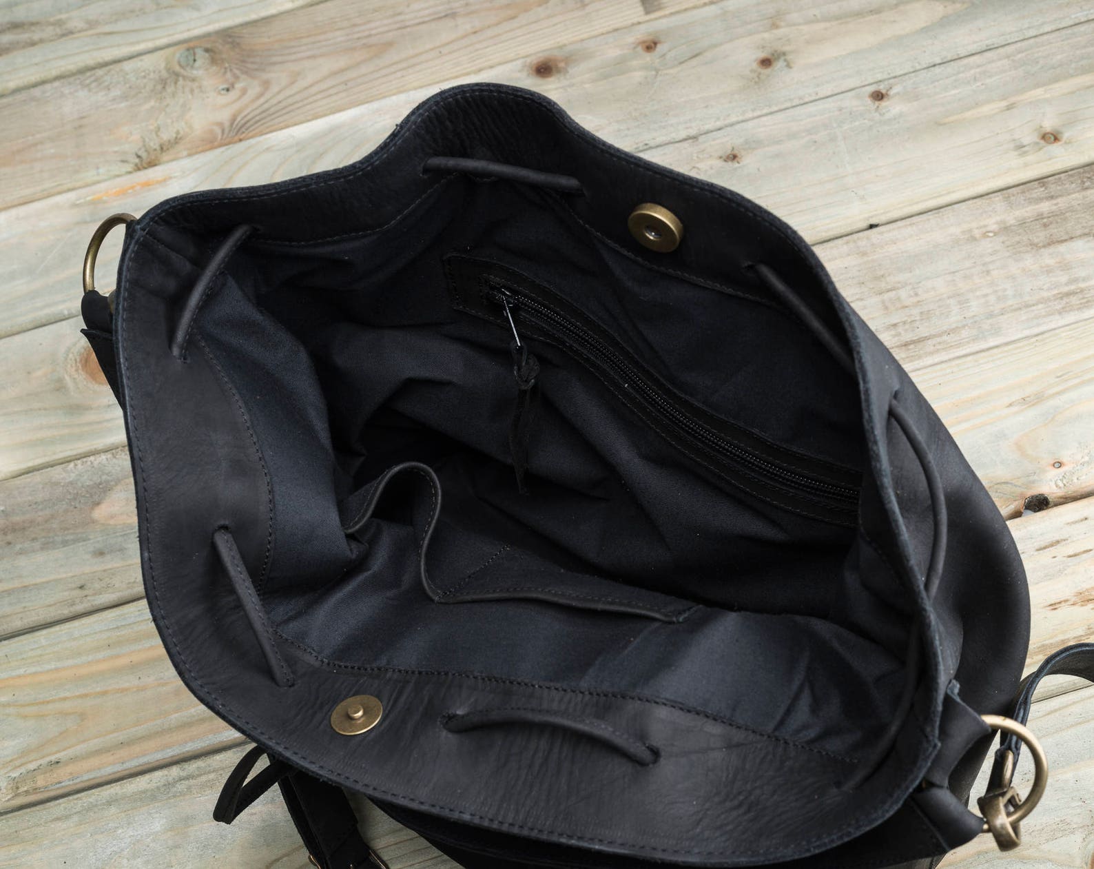 Italian Leather Black Bucket Bag, Crossbody Bag, Drawstring Closure - Etsy