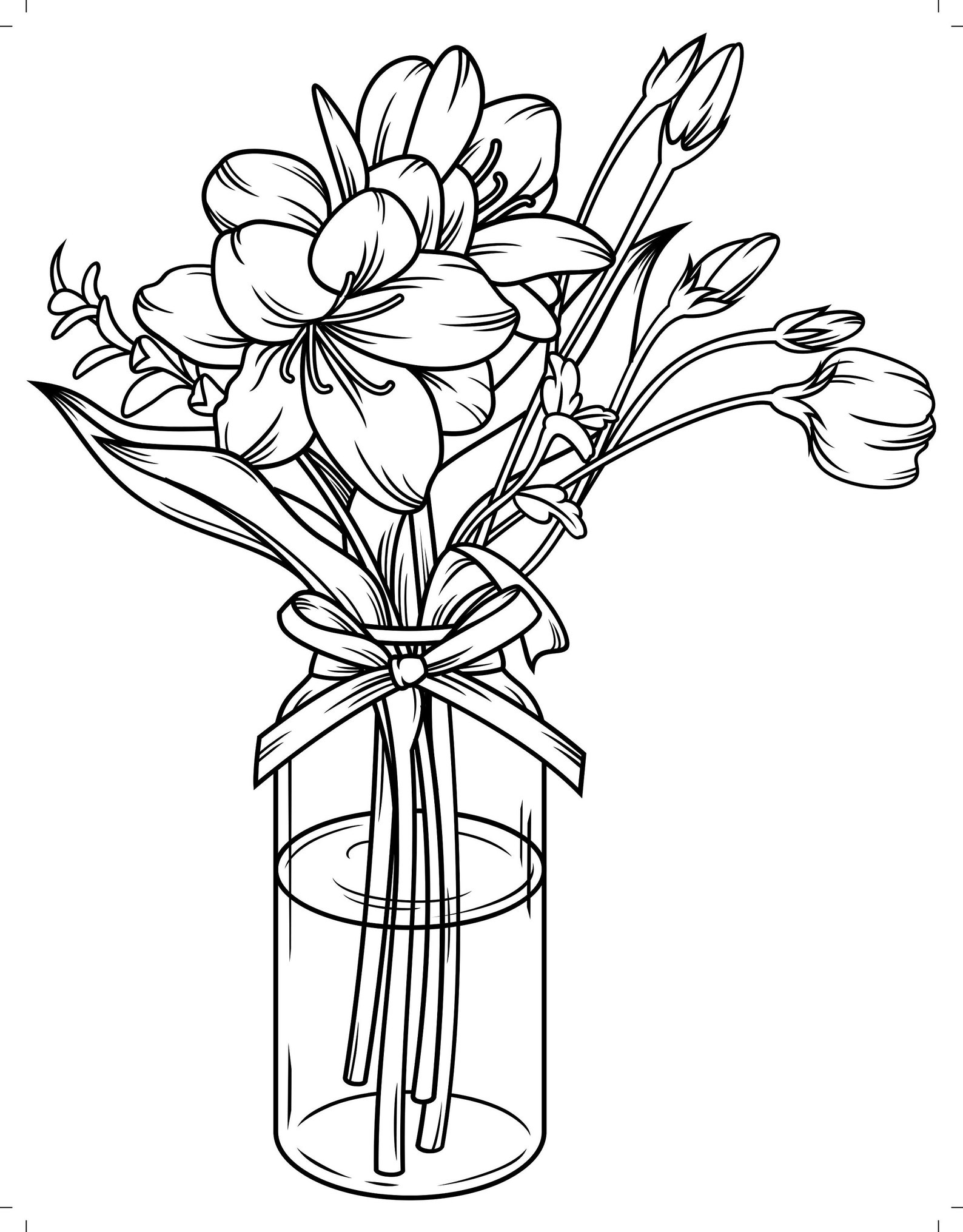 Wildflowers 10 Page Coloring Bundle - Etsy