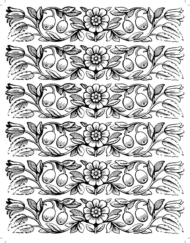 Wildflowers 10 Page Coloring Bundle - Etsy