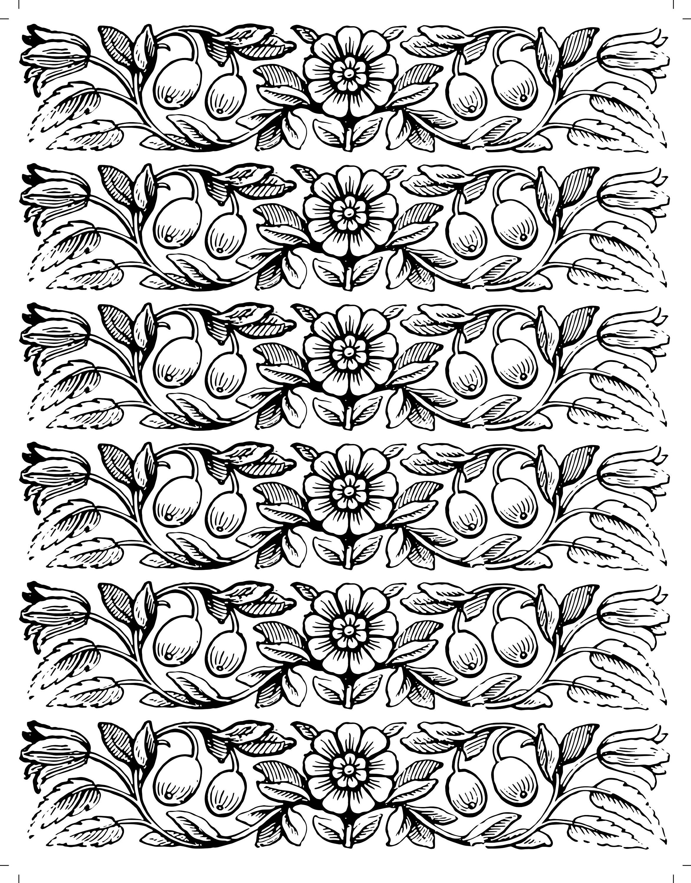 Wildflowers 10 Page Coloring Bundle - Etsy